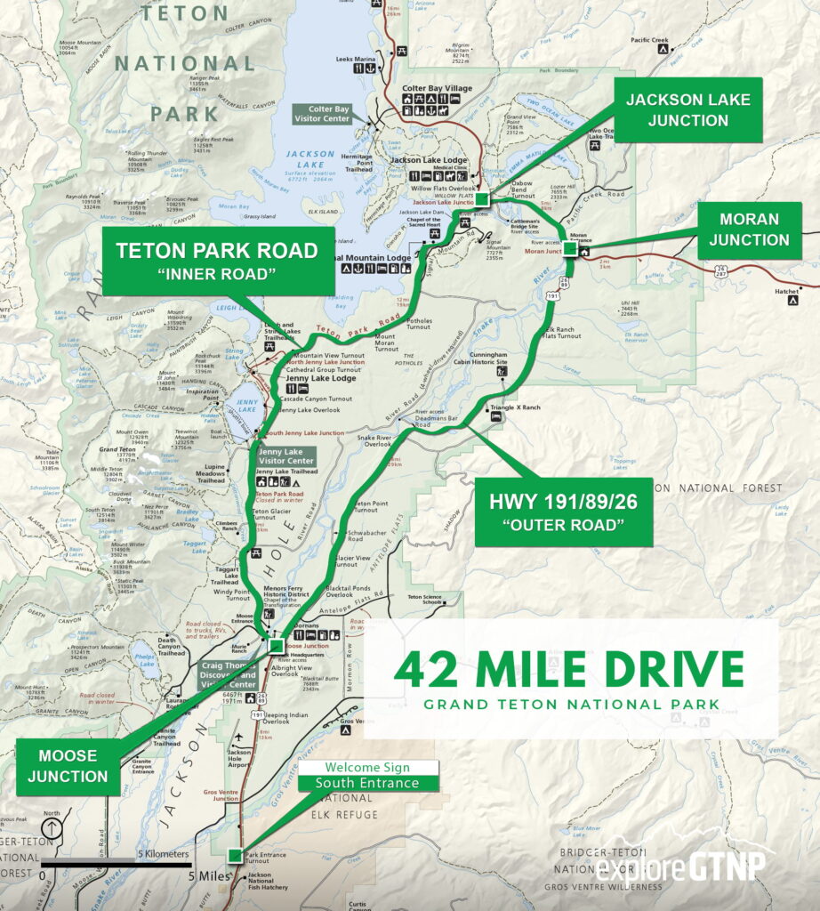 Do the 42-Mile Scenic Loop Drive in Grand Teton (map, guide, photos ...